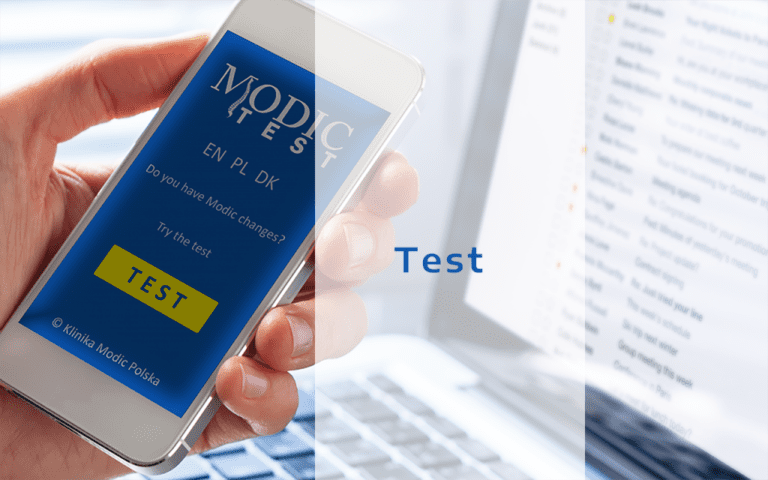 Test Modic : Klinika Modic